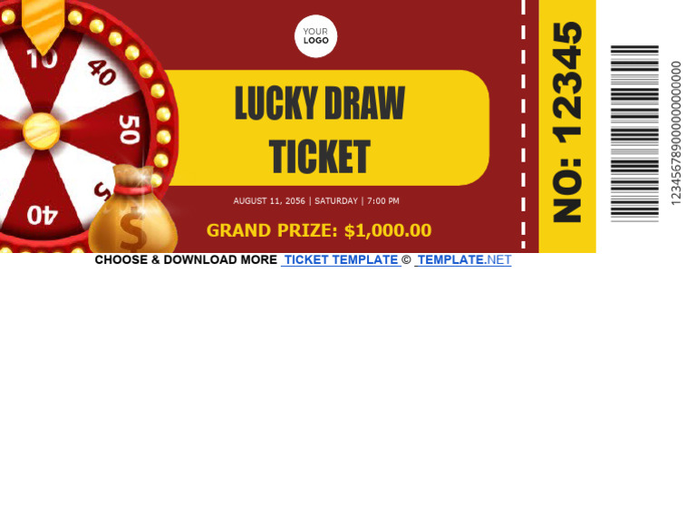 Lucky Draw Ticket Template | PDF