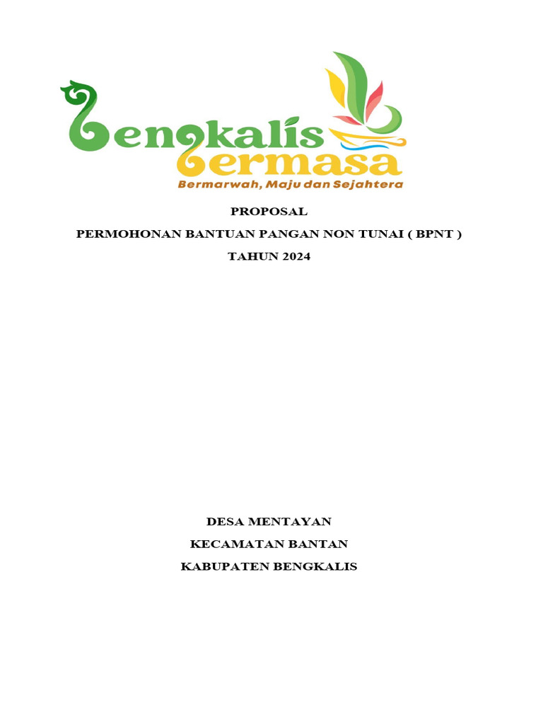 File Proposal BPNT Oke | PDF | Ilmu Sosial
