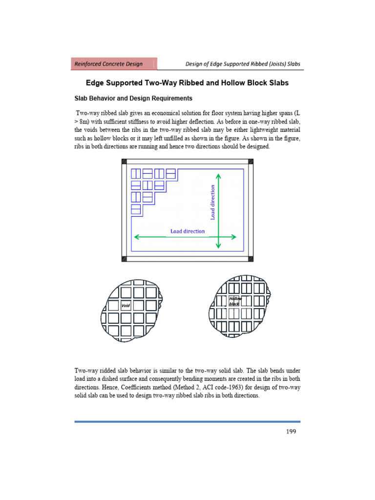7.1 Ribbed Two-Way Slab (Coeffecient Method) | PDF | Bending | Civil ...