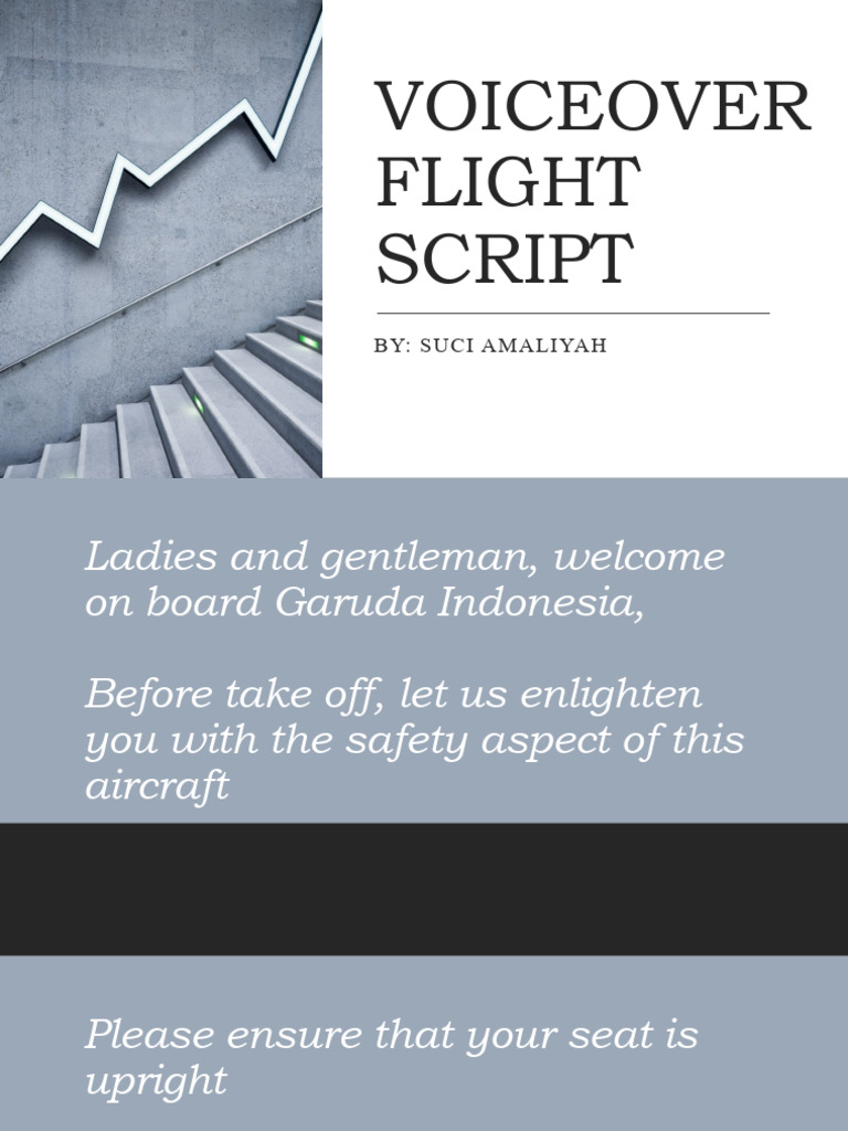 Voiceover Flight Script | PDF | Business