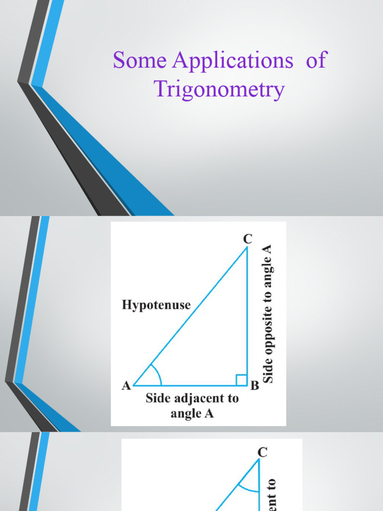 Some Applications of Trigonometry | PDF