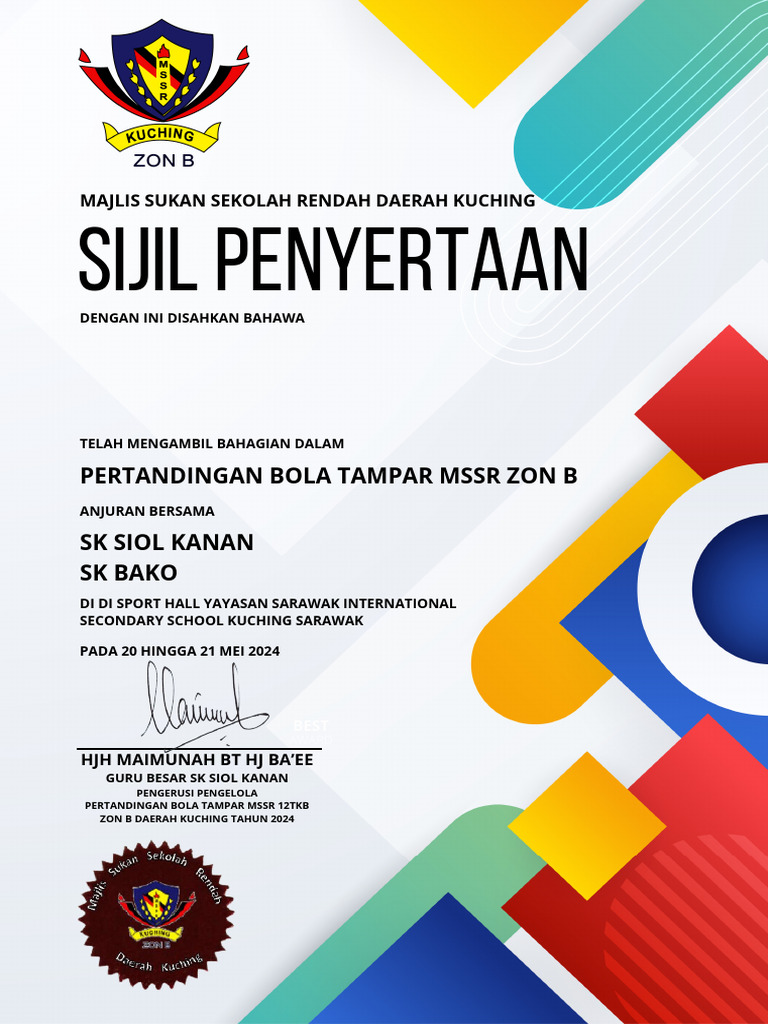 sijil bola tampar | PDF