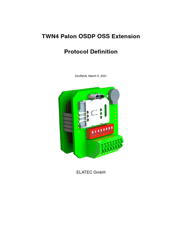 OSDP Protocol Guide for Developers | PDF | Operating System ...