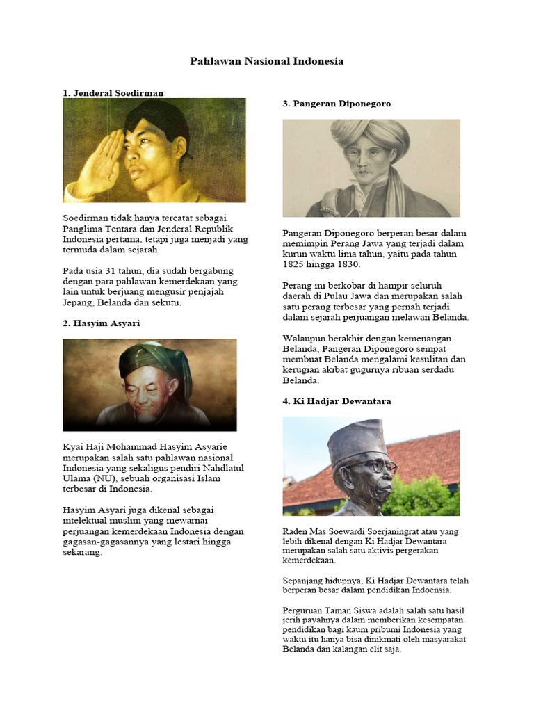 Pahlawan Nasional Indonesia Pdf