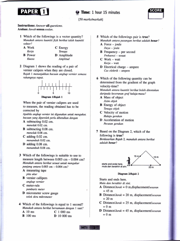 Set 1 | PDF | Physical Quantities | Quantity