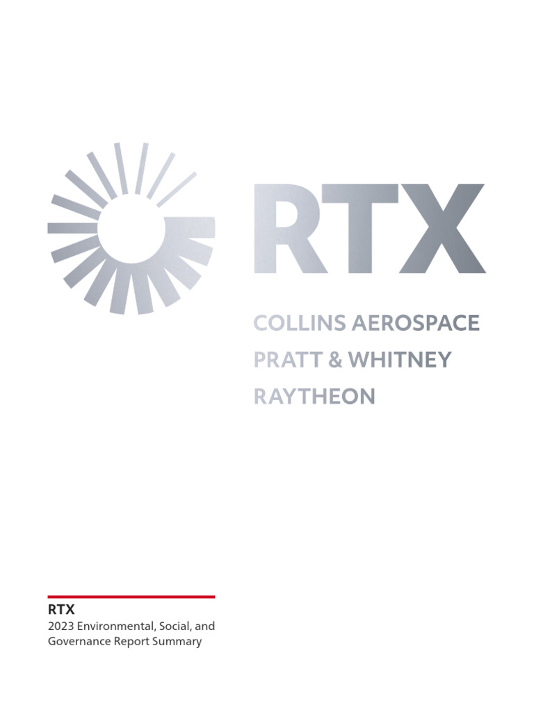 2023 RTX Esgsummary | PDF | Sustainability | Risk
