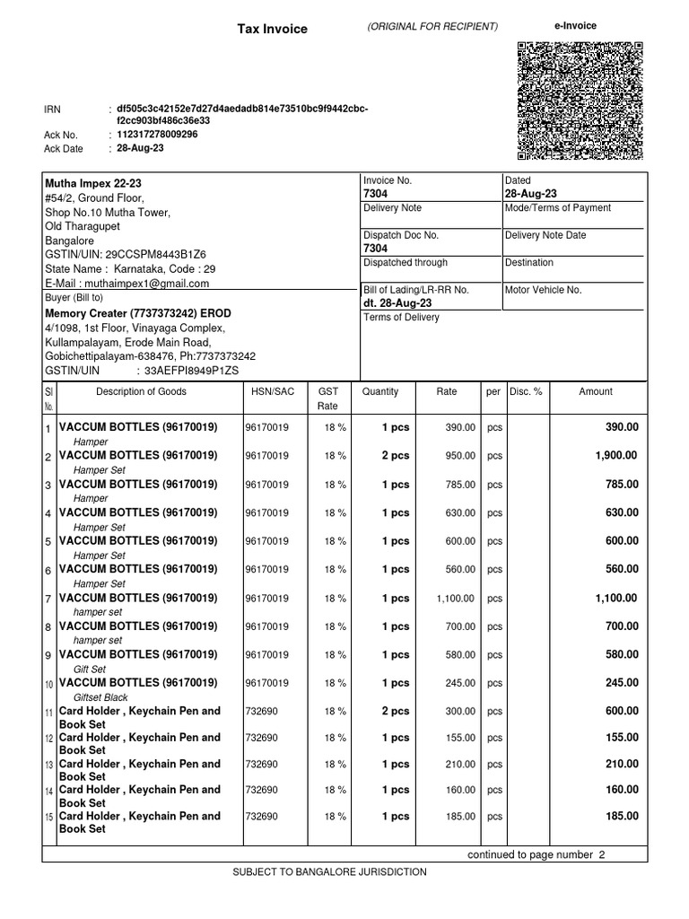 7304-Memory Creater (7737373242) EROD | PDF | Taxes | Payments