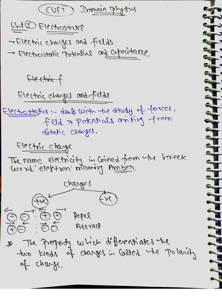 Electric Charge and Field | PDF