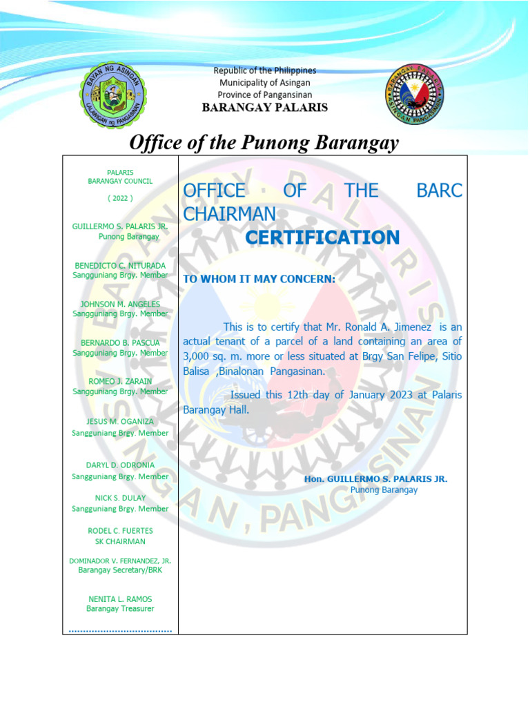 Barc Certification | PDF