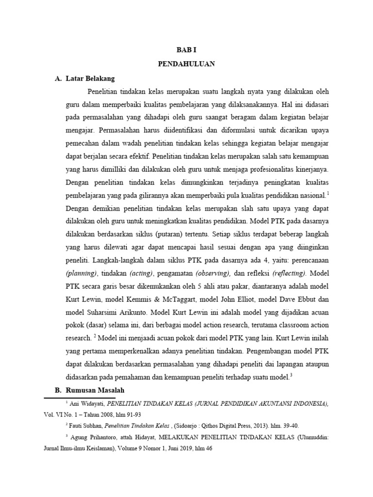 SIKLUS MODEL KURT LEWIN | PDF