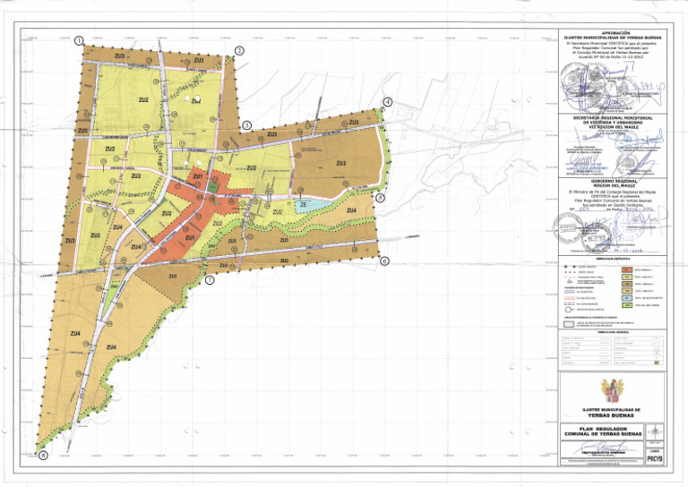 Plano Regulador YERBAS BUENAS Reducido | PDF