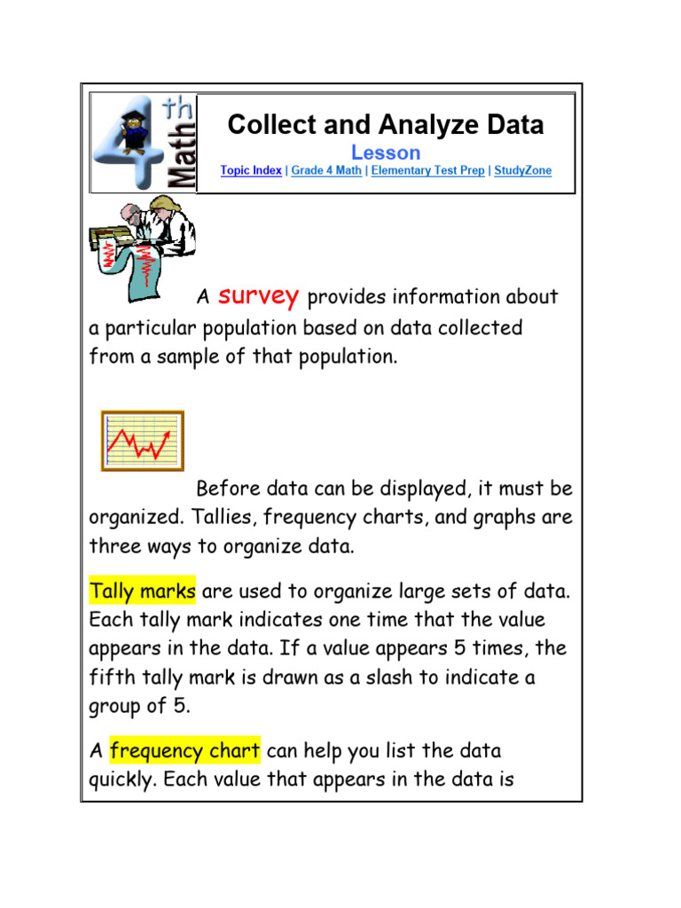 Collect and Analyze Data | PDF | Chart | Data