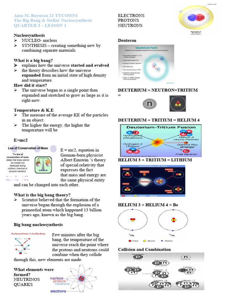 The Big Bang | PDF | Chemical Bond | Chemical Polarity
