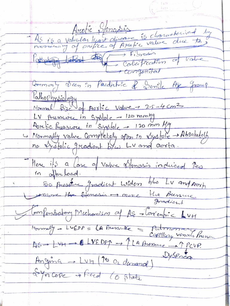 Aortic stenosis Mehta writer pdf | PDF