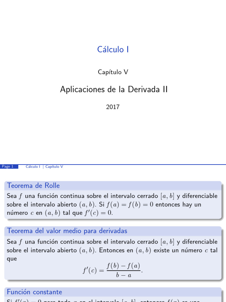 Aplicaciones II | PDF | Derivado | Función continua