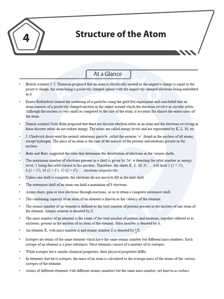 Chapter04 | PDF | Atoms | Atomic Nucleus