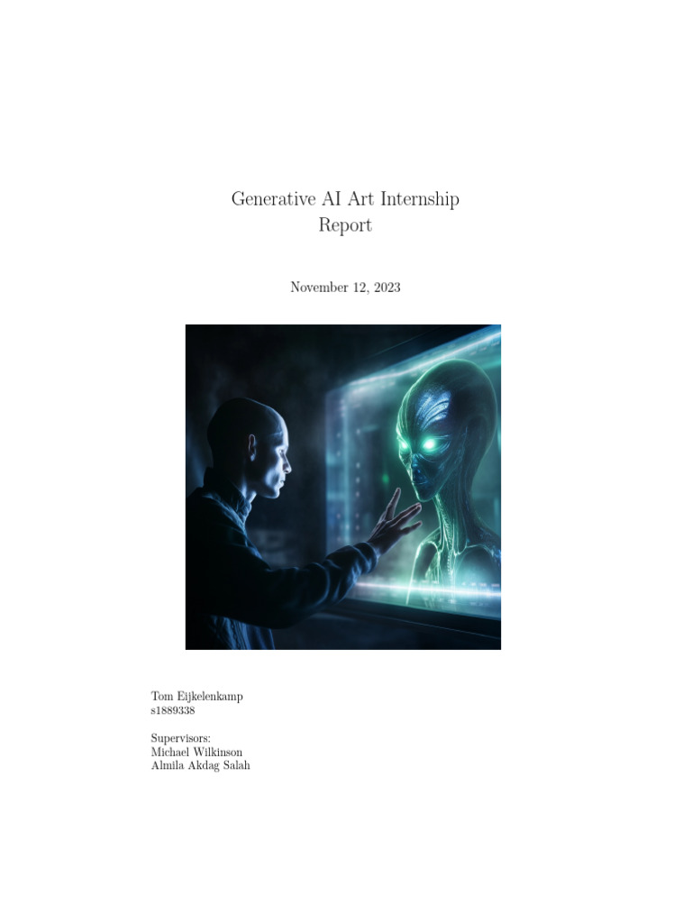 Generative AI Art Internship | PDF | Rendering (Computer Graphics) | Computer Graphics