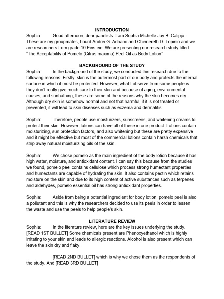 Defense Script | PDF