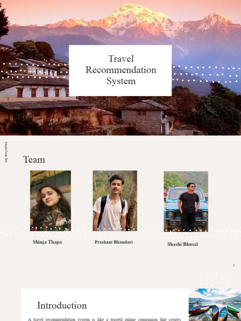 Travel Recommendation System | PDF | Usability | Computing