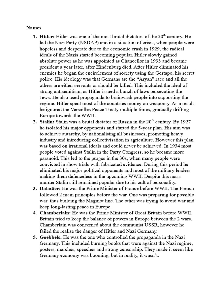 Europe Between The Two World Wars | PDF | Nazi Germany | Adolf Hitler