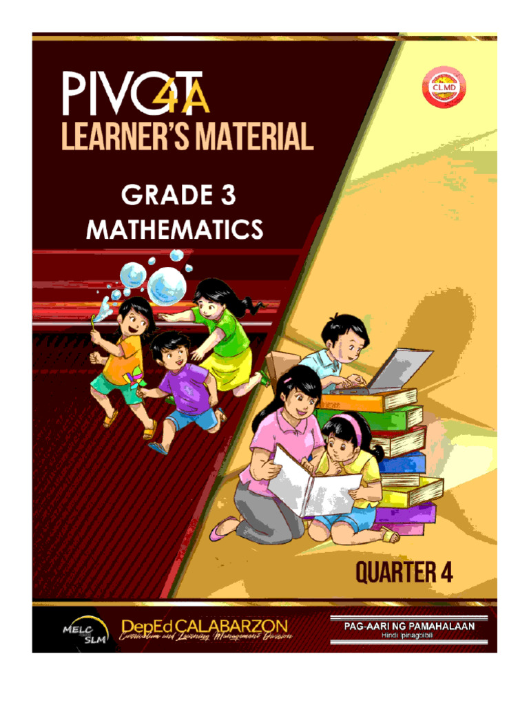 Math Quarter 4 Grade 3 Module | PDF
