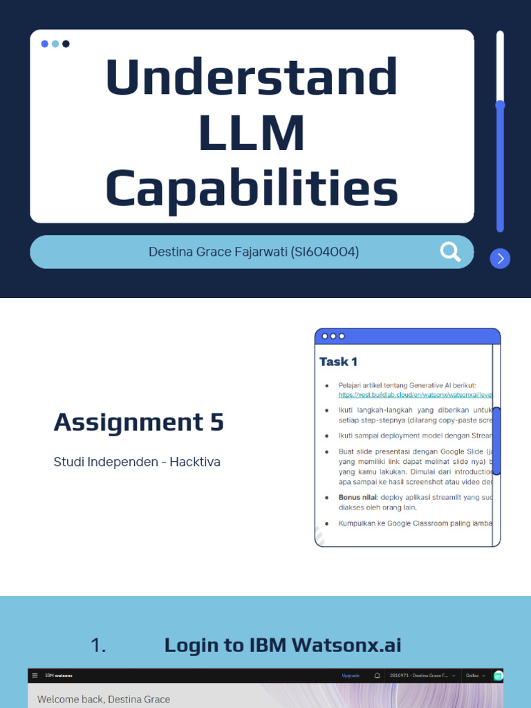 Understand LLM Capabilities | PDF
