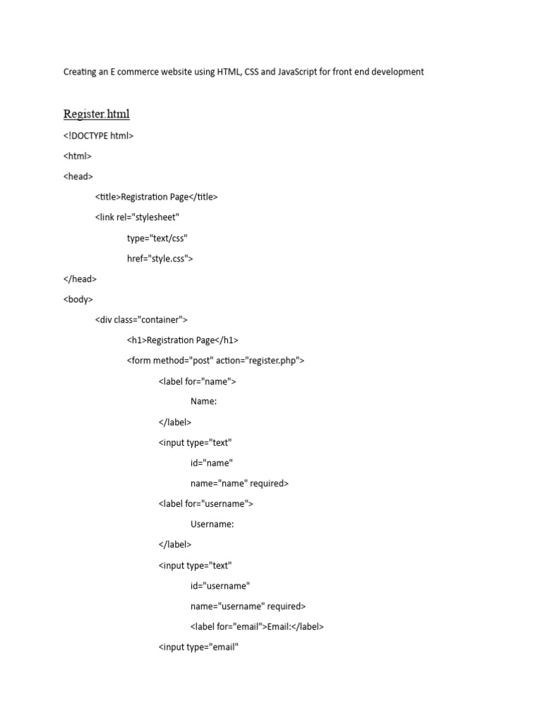 E Commerce | PDF | Password | Login