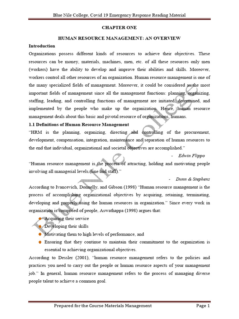 Human Resourse Management | PDF | Human Resource Management | Human ...