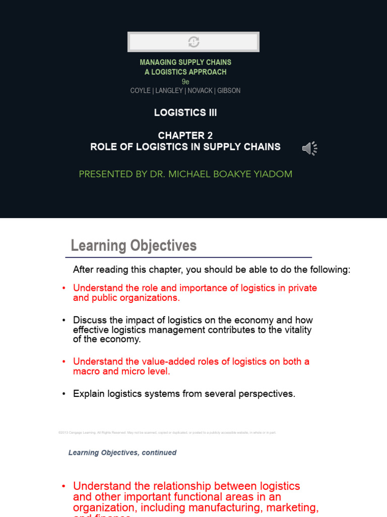 Chapter 2 Logistics 3 | Download Free PDF | Logistics | Supply Chain ...