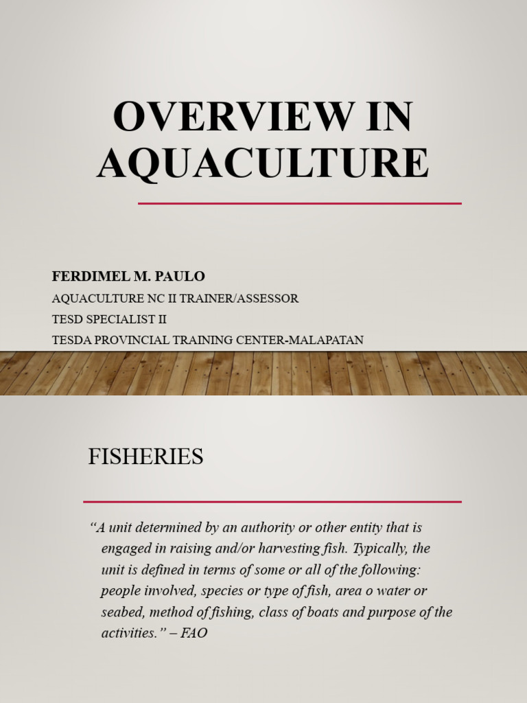 Overview of Aquaculture Practices | PDF | Aquaculture | Fishery