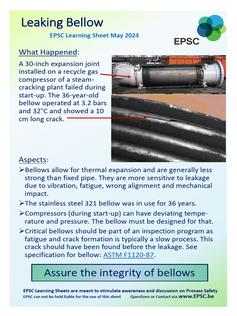 24.04 EPSC Learning Sheet - Leaking Bellow | PDF | Technology & Engineering