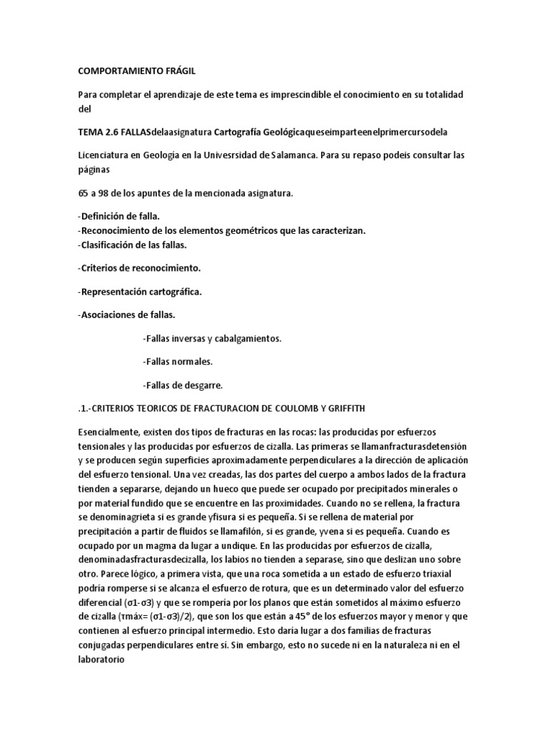 Experimento de Riedel | PDF | Falla (geología) | Geología