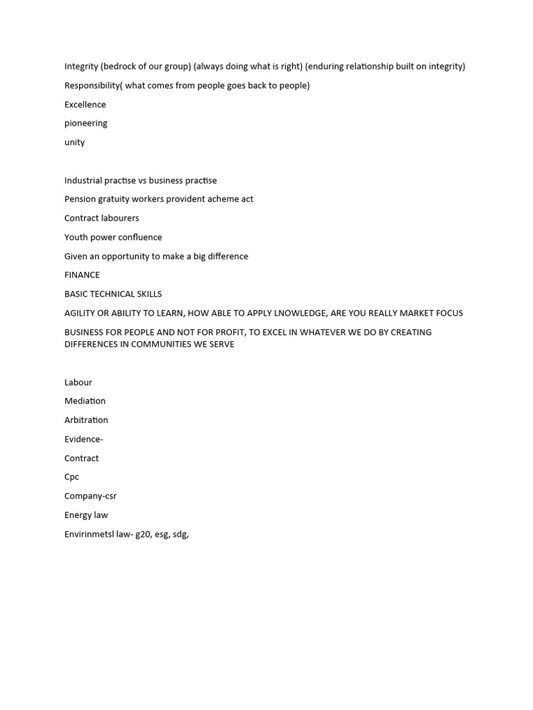 Corporate Integrity and Excellence Guide | PDF