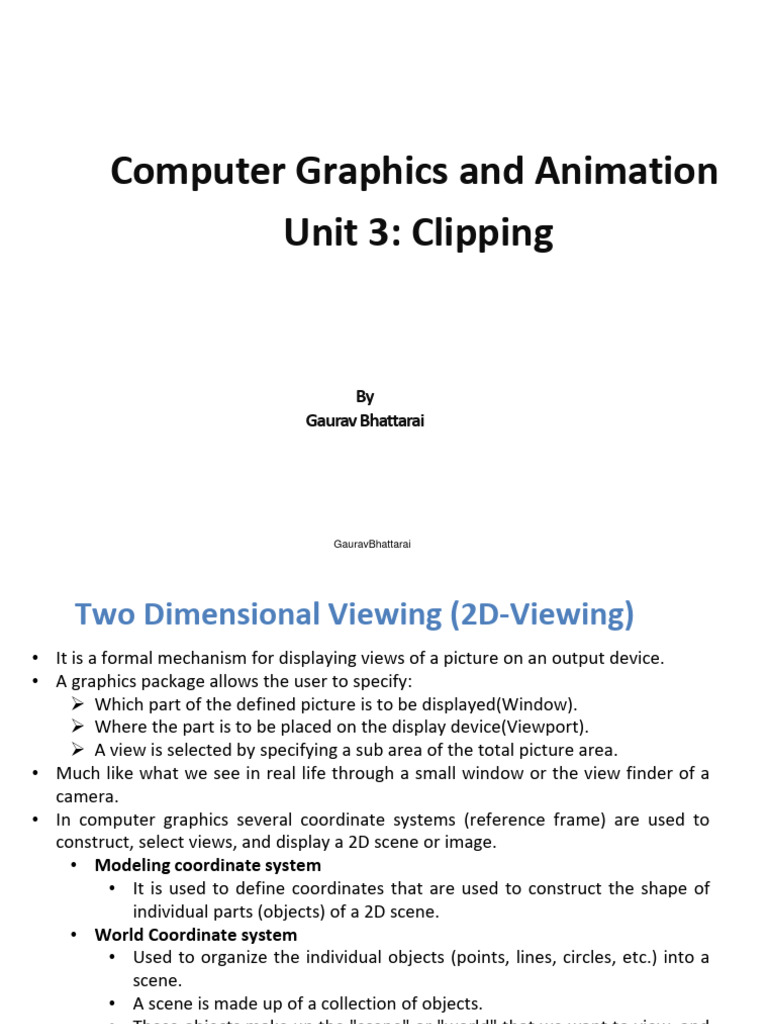 clipping | PDF | 2 D Computer Graphics | Computer Graphics