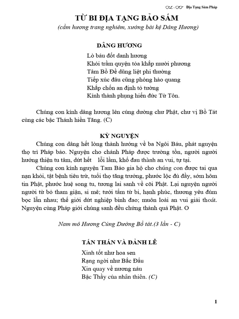 Sam Phap Dia Tang | PDF