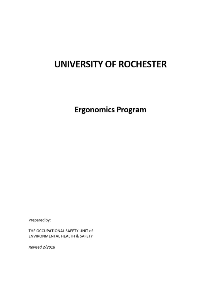 ergo_program | Download Free PDF | Human Factors And Ergonomics ...