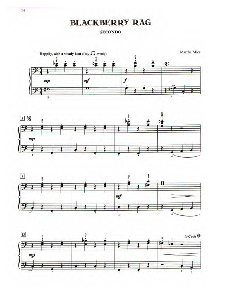 Martha Mier - Blackberry Rag | PDF