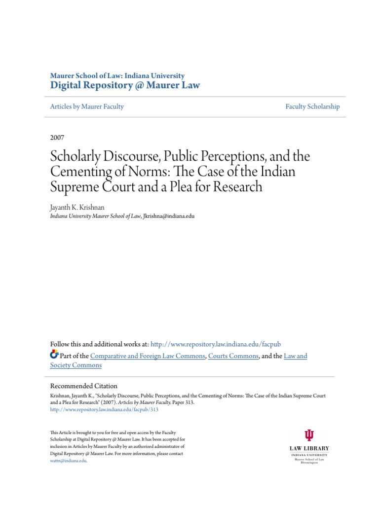 Scholarly Discourse Public Perceptions A | PDF | Fundamental Rights ...