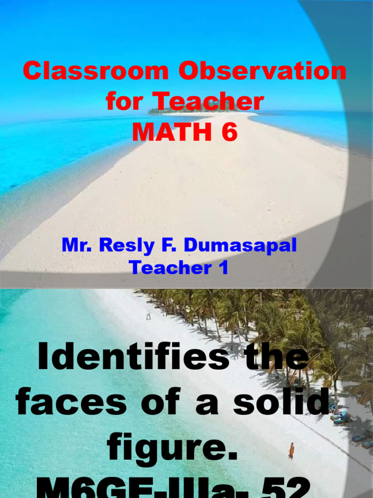 MATH 6 PPT Q3 - Identifies The Faces of A Solid Figure 1 | PDF | Shape ...