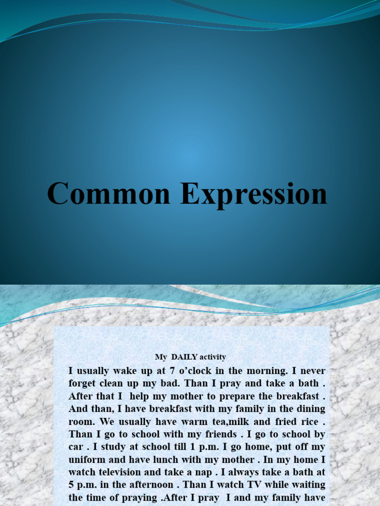 Common Expression Yunita | PDF