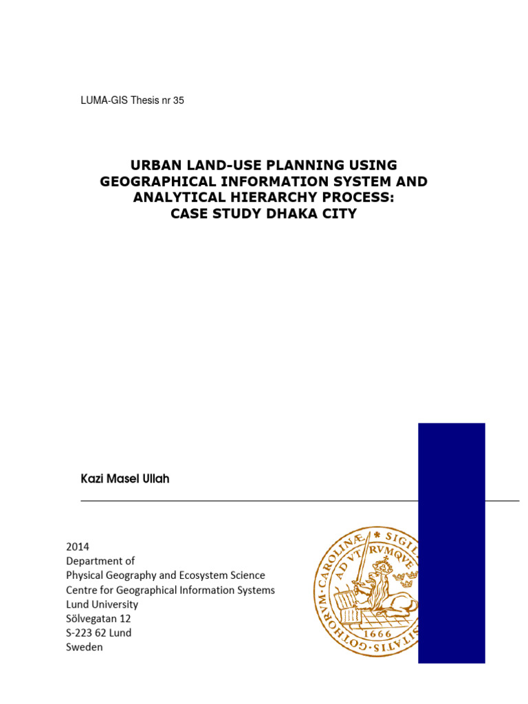 Urban Land Use Planning Using AHP and GIS Dhaka | PDF | Class (Computer ... Urban Land Use Planning Using AHP and GIS Dhaka | PDF | Class (Computer ...