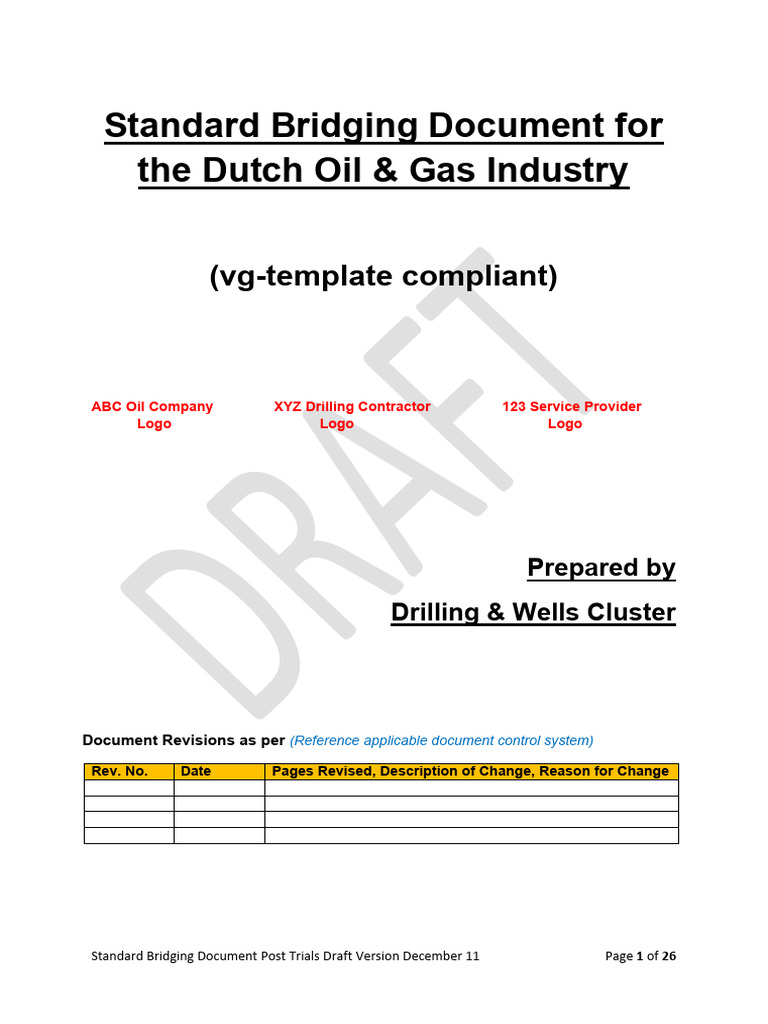 Standard Bridging Document Template 1 | PDF | Risk | Risk Management