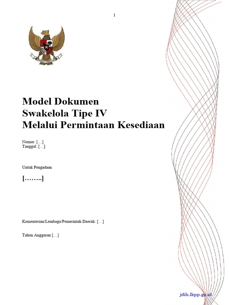 Model Dokumen Swakelola Tipe IV | PDF | Pengelolaan Keuangan & Uang ...