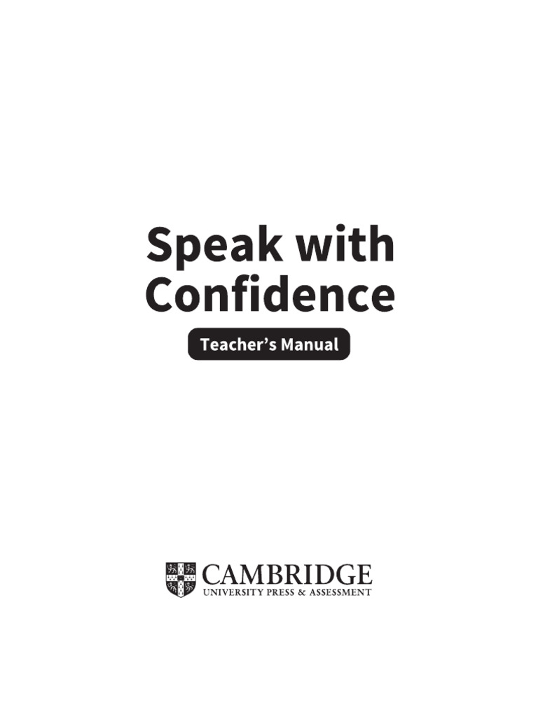 Speak With Confidence | PDF