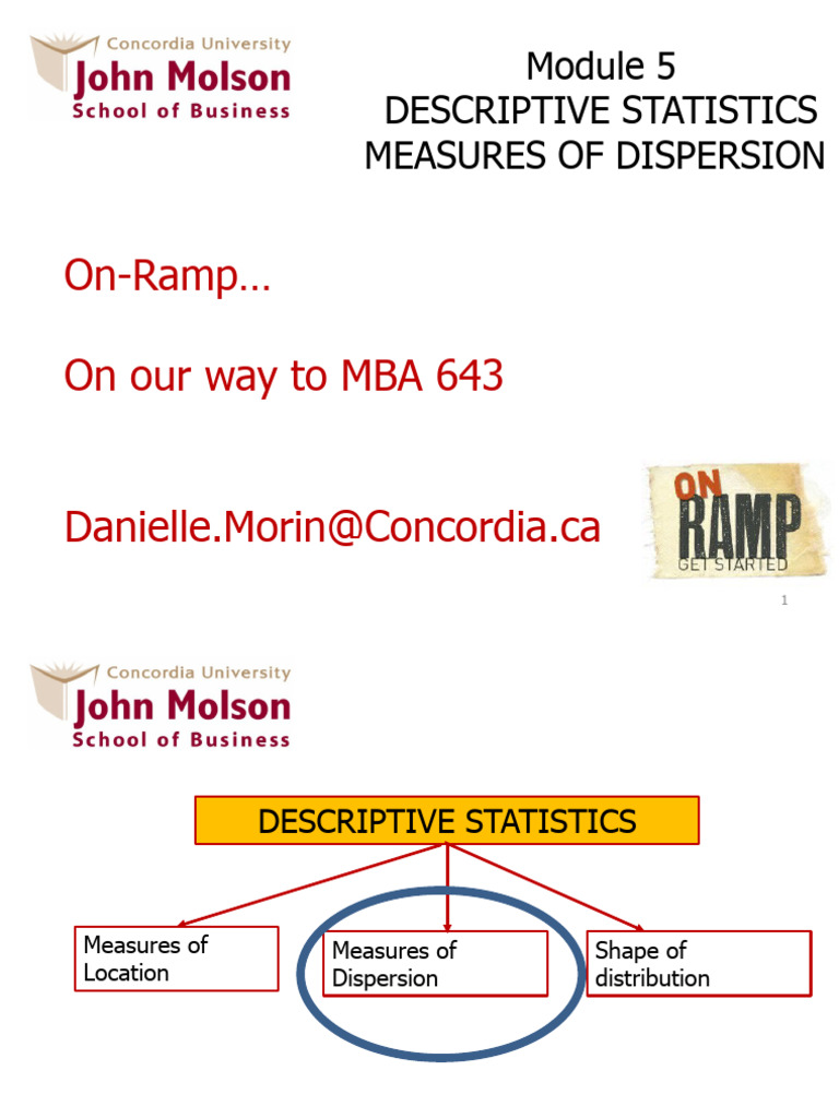 Notes Module 5 Pdf Variance Standard Deviation