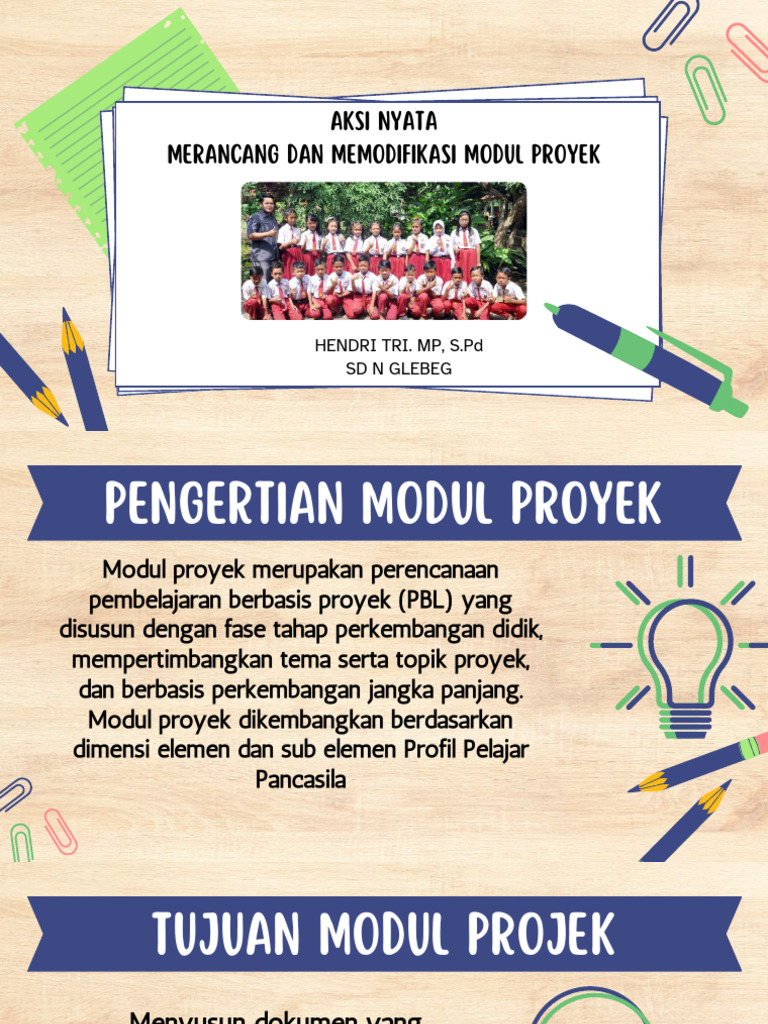 Modul Proyek Pembelajaran PBL SD | PDF