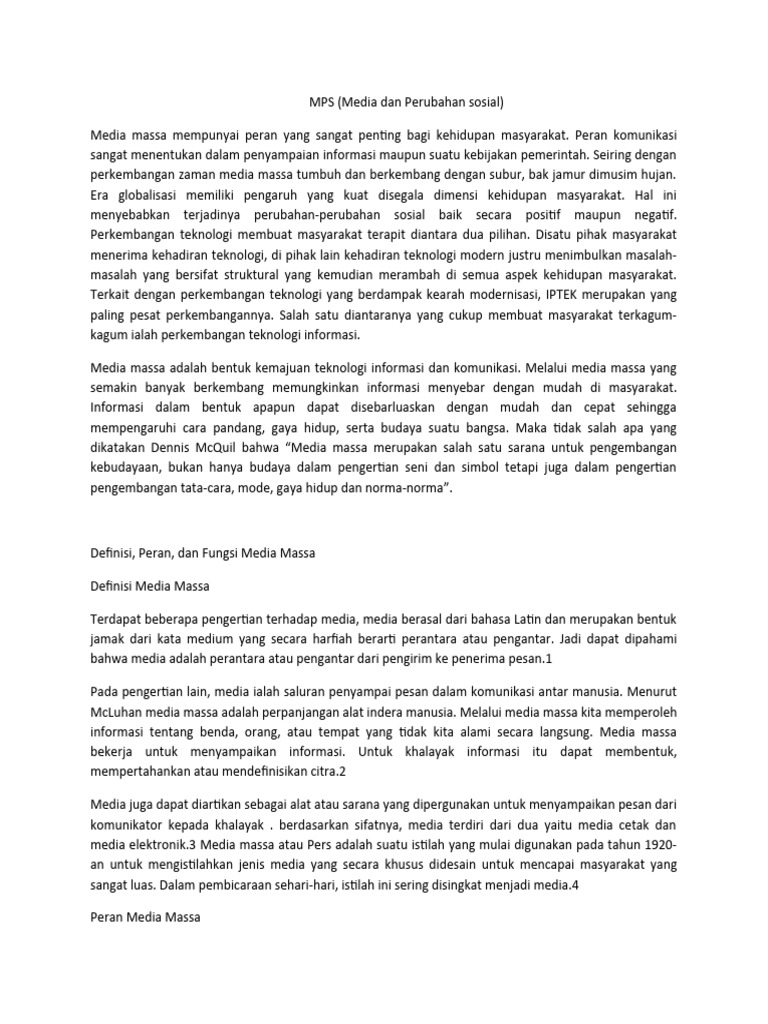 MPS | PDF | Politik | Ilmu Sosial