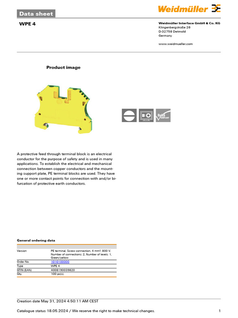 WPE 4 en | PDF | Wire | Electrical Engineering