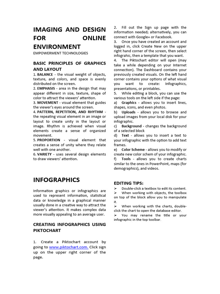 EmTech notes | PDF | Infographics | Pixel