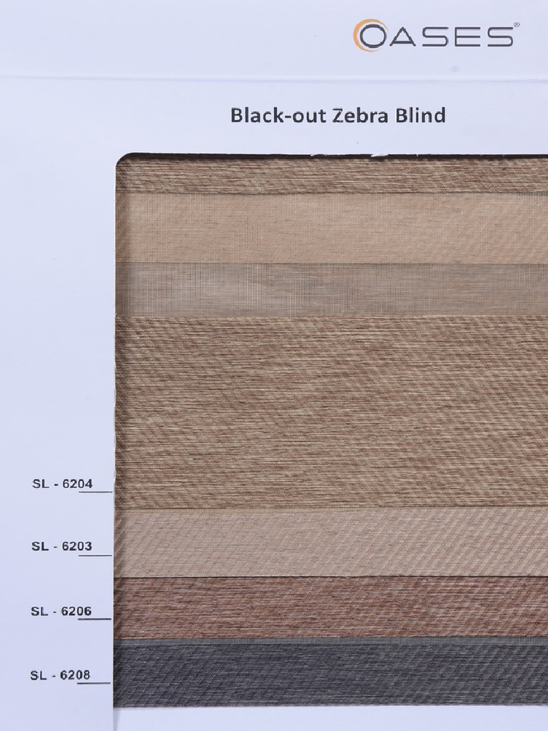 Zebra Blind Shade Card | PDF